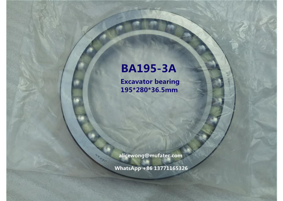 BA195-3A Crawler walking excavator bearing thin section angular contact ...