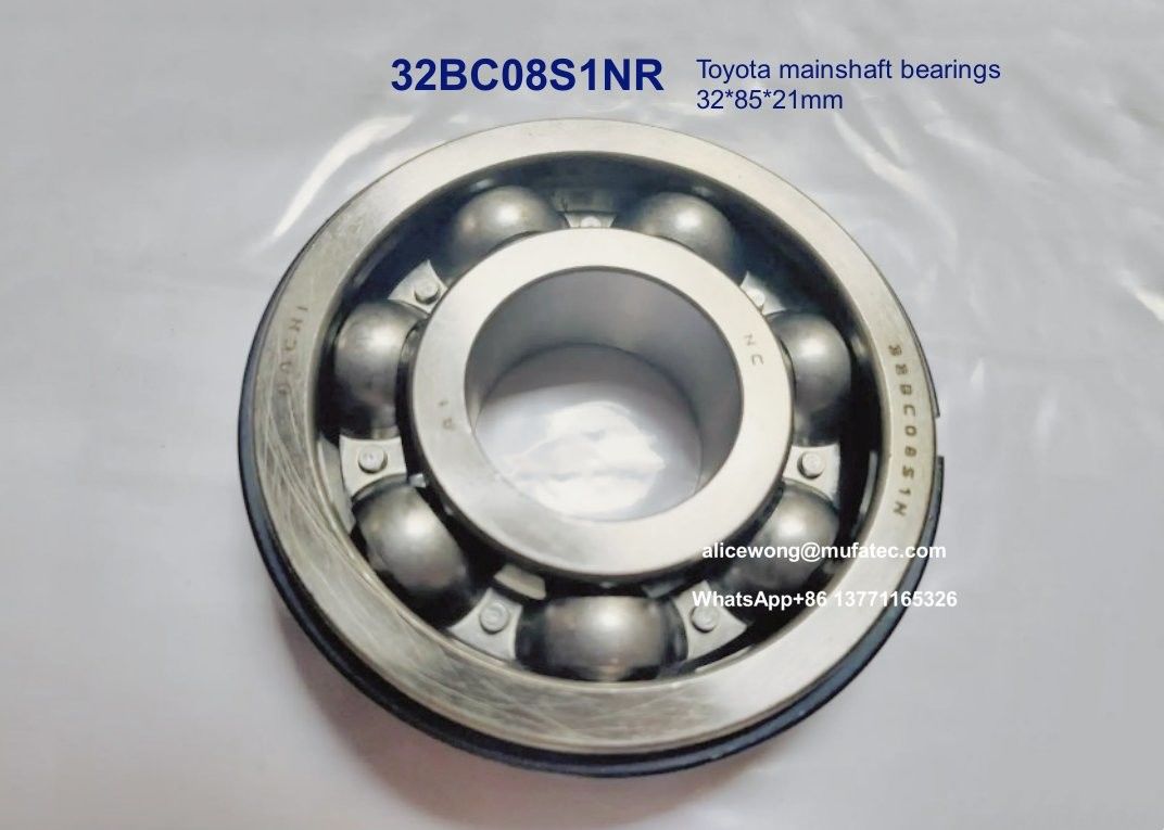 32BC08S1NR Toyota mainshaft bearings special ball bearings with circlip ...